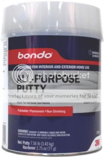 Bondo/Dynatron 20052 All Purpose Putty Fill Patch Repair PVC Tile ...