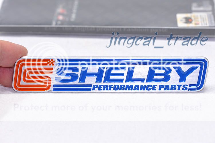 SHELBY Performance Parts 3D Thick Aluminium Car Auto Decal Badge Emblem ...
